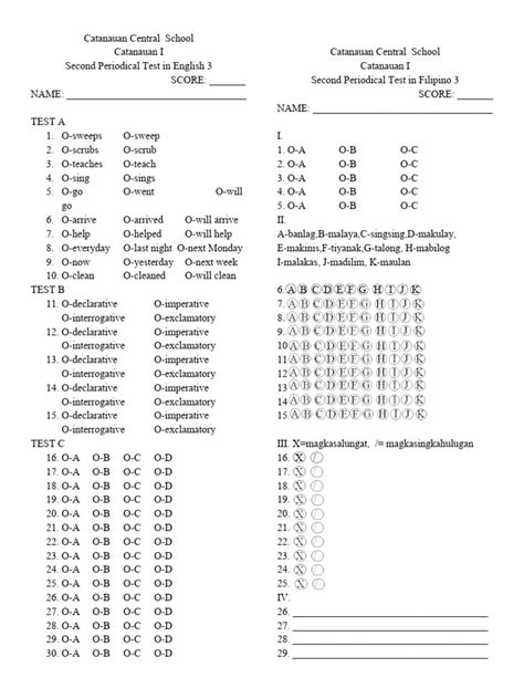 Ccs Answer Sheet New Pdf