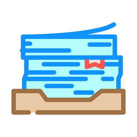 Document Stack List Color Icon Vector Illustration 35558622 Vector Art At Vecteezy