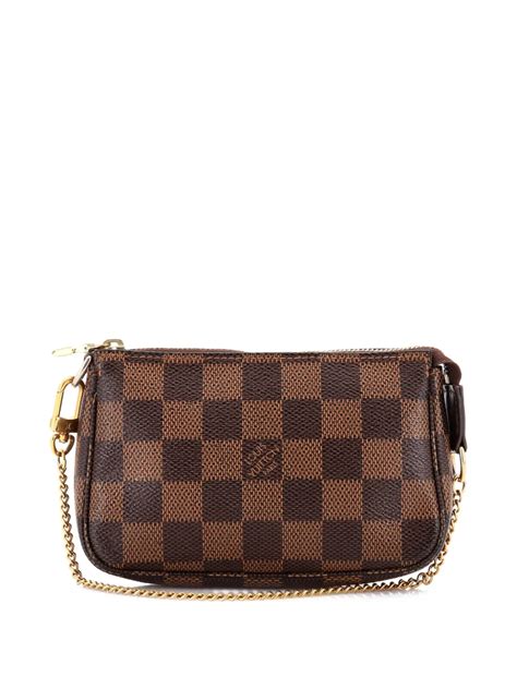 Louis Vuitton Pre Owned Pochette Accessoires Damier Mini Clutch Bag