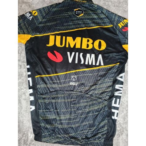 Jual Jersey Sepeda Jumbo Visma Kuning Hitam V2 Acm Shopee Indonesia