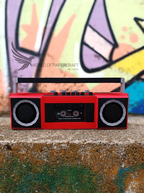 Record Player Papercraft Model Record Player Low Poly Sculpture Player