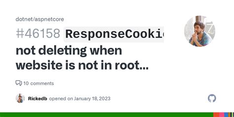 `responsecookiesdeletekey` Not Deleting When Website Is Not In Root Path · Issue 46158
