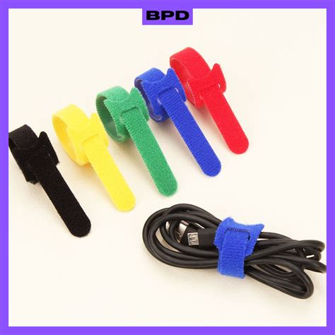 Bpd Mini Velcro Winding Tape Wire Organizer Cable Fastener Universal Cable Velcro Data Cable