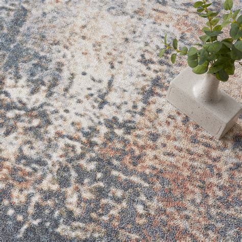 Trent Austin Design® Pritt Performance Ivory Blue Rust Rug And Reviews