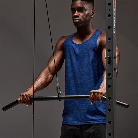 Lat Pulldown Bar Cable Attachment Sunny Health And Fitness