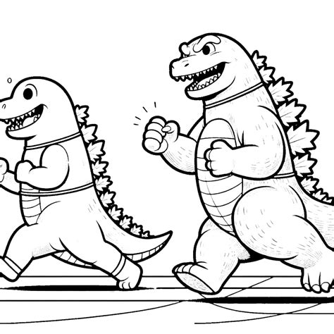 43 Páginas Para Colorear De Godzilla En Pdf El Rey De Los Monstruos Kaiju