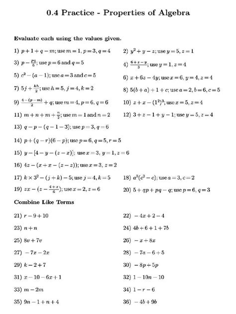 Please Master Your Algebra Pdf