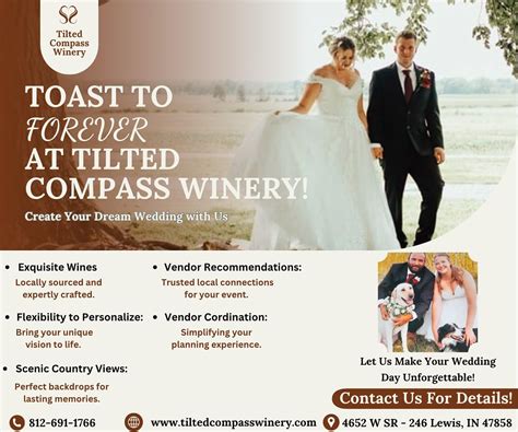 Tilted Compass Winery Weddings At Tilted Compass Winery Were