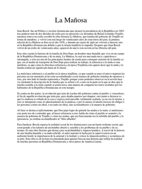 La Mañosa Descargar Gratis Pdf República Dominicana