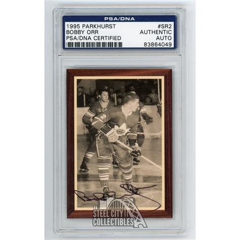 Bobby Orr 1995 Parkhurst Autographed Rookie Card Sr2 Psadna 500
