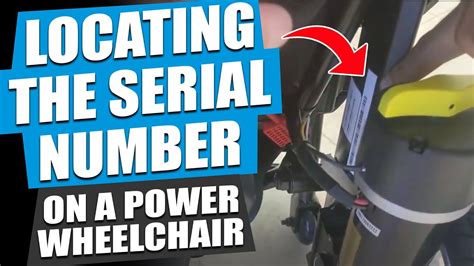 🔍locating The Serial Number On A Power Wheelchair Youtube