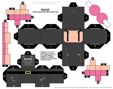 3d Papercraft Box Character