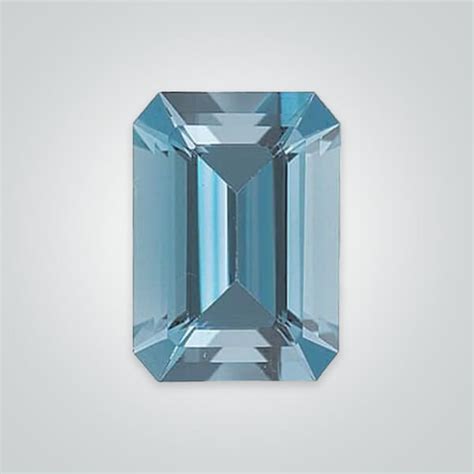 Natural Aquamarine Octagon Aaa Cubic Zirconia Cz Natural And Synthetic Gemstones On Sale