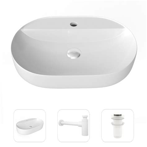 Накладная раковина для ванной Helmken 46060000 комплект 3 в 1