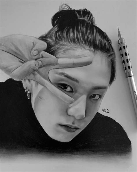 Ako 赤穂 On Twitter Bts Drawings Kpop Drawings Disney Art Drawings