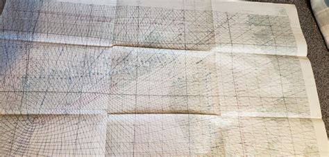 Loran Air Navigation Chart Us Navy Map 1950 Wall Chart 4669791032