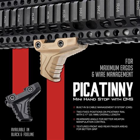 A Picatinny Mini Hand Stop W Cable Management Airsoft And Milsim News