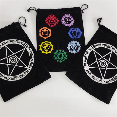 Saco Em Veludo Pentagrama