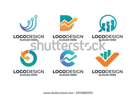 Set Fin Tech Logo Design Digital Stock Vector Royalty Free 2494000393 Shutterstock