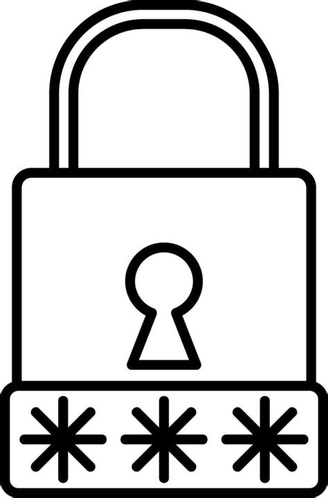 Passcode Line Icon 36611702 Vector Art At Vecteezy