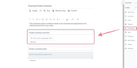getting started guide adding form fields process street help