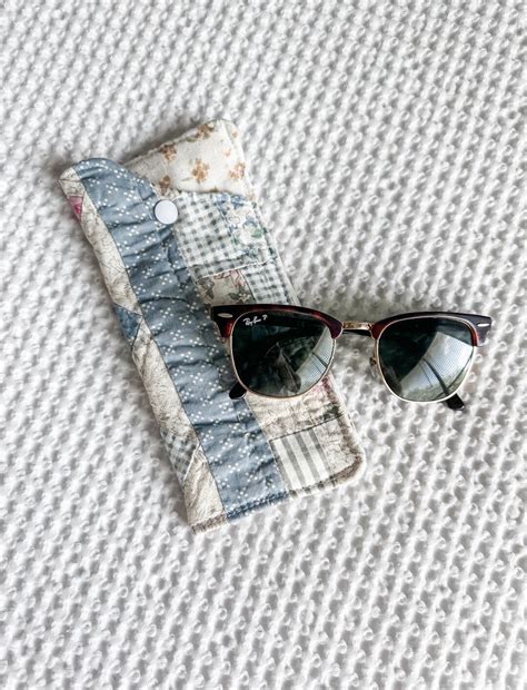 Vintage Quilt Glasses Case Sunglasses Sleeve Eyeglass Case Sunglasses