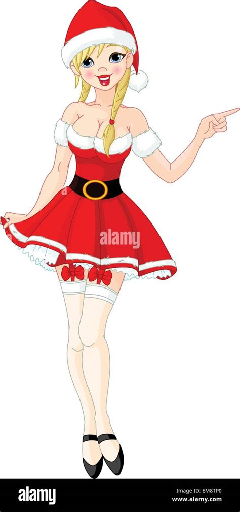 Sexy Christmas Girl Stock Vector Image And Art Alamy
