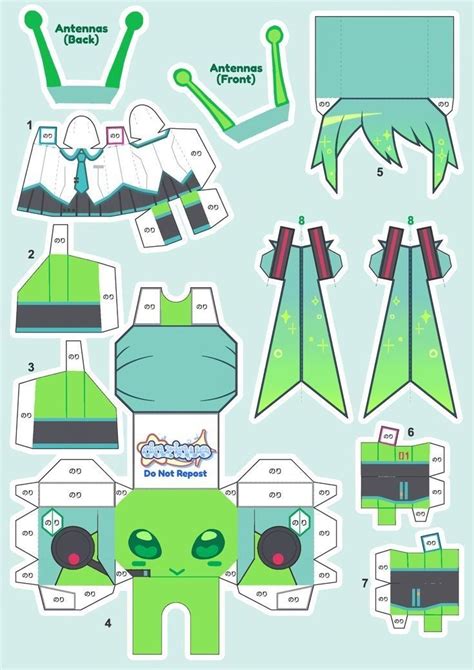 3d Paper Doll Template
