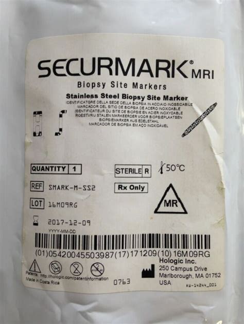 New Hologic Smark M Ss2 Securmark Mri Biopsy Site Markers X