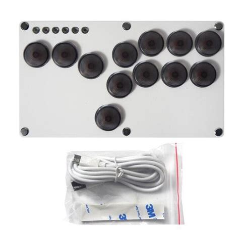 generic hitbox arcade sk ing game led hot~swap leverless controller