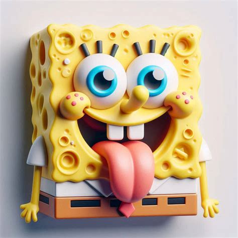 Ai Spongebob Sticking His Tongue Out By Austinharrisondaily On Deviantart