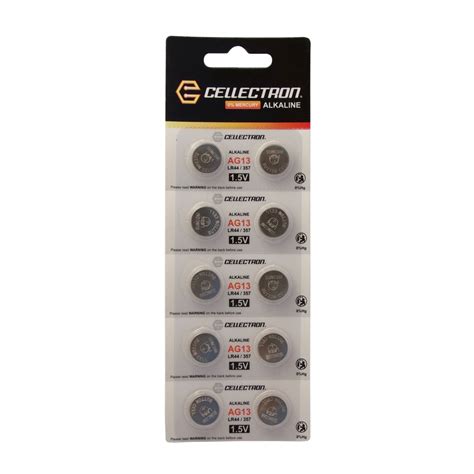 Ag13 10 Button Cell Battery Ag13 Lr44 357 1 5v Cellectron