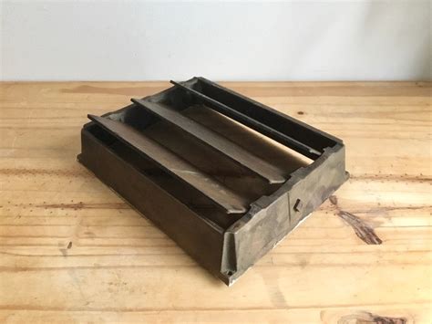 Antique 1800s Cast Iron Louver Heat Vent Cover 10 X 8 Etsy