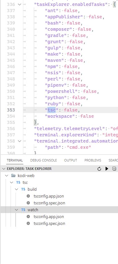 Tasks Tsc Still Visible Even Disabled In Settings Issue Spmeesseman Vscode