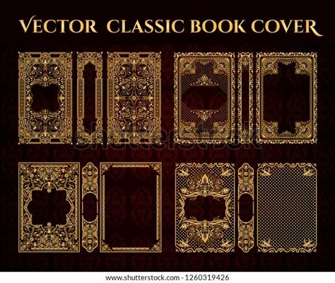 Vector Classical Book Cover Decorative Vintage Stock Vector Royalty