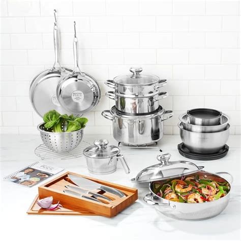 Wolfgang Puck 25th Anniversary 25 Piece Stainless Steel Cookware Set