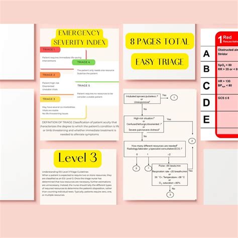 Emergency Room Triage Sheet Etsy