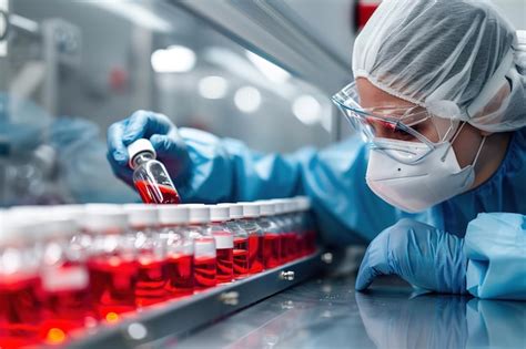 Premium Vector Test Tube Of Microbiology Laboratory Test