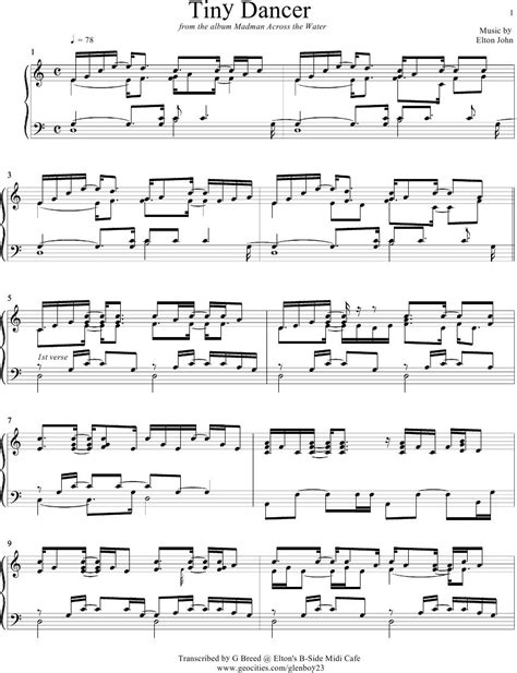 Tiny Dancer Chords And Lyrics Chord Music Sheet App