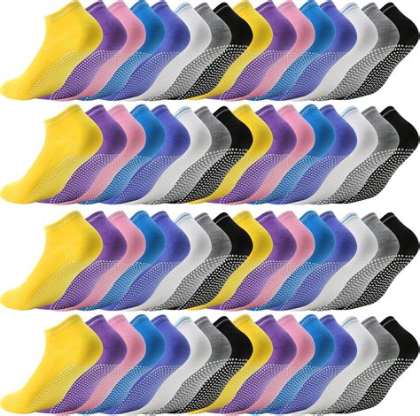 Sophproton 80 Pairs Grip Socks Yoga Socks Non Slip Pilates