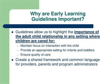 Early Learning Standards And Guidelines At Fred Morales Blog