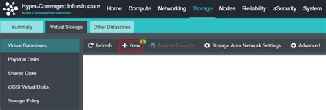 Sangfor Hci Virtual Datastore 생성하기 Yesxyz