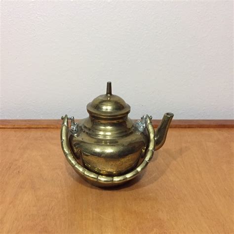 Brass Teapot Etsy