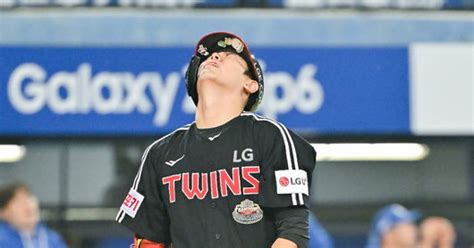 홍창기아 뜬공 사진