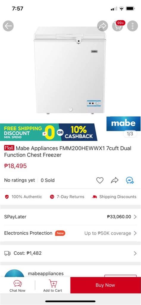 Mabe Dual Function Fridge Freezer On Carousell
