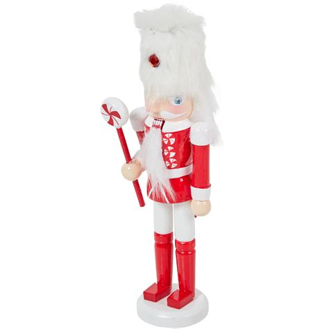 Candy Cane Nutcracker Decoration