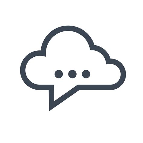 Cloud Talking Icon 5423709 Vector Art At Vecteezy