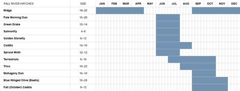 Fall River Id Fly Hatch Chart