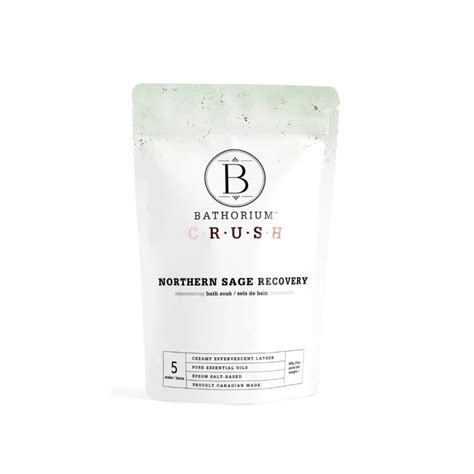 Bathorium Crush Northern Sage Recovery Rejuvenating Bath Soak 21 Oz