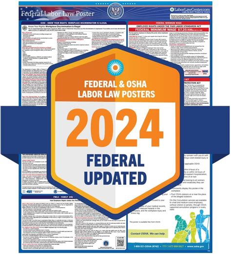 2023 Federal Labor Law Poster Osha Workplace Philippines Ubuy